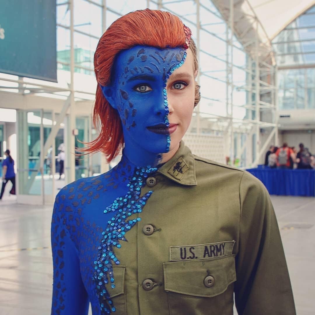Xmen Mystique Cosplay Costume Raven Darkholme Kid Adult X Men Halloween